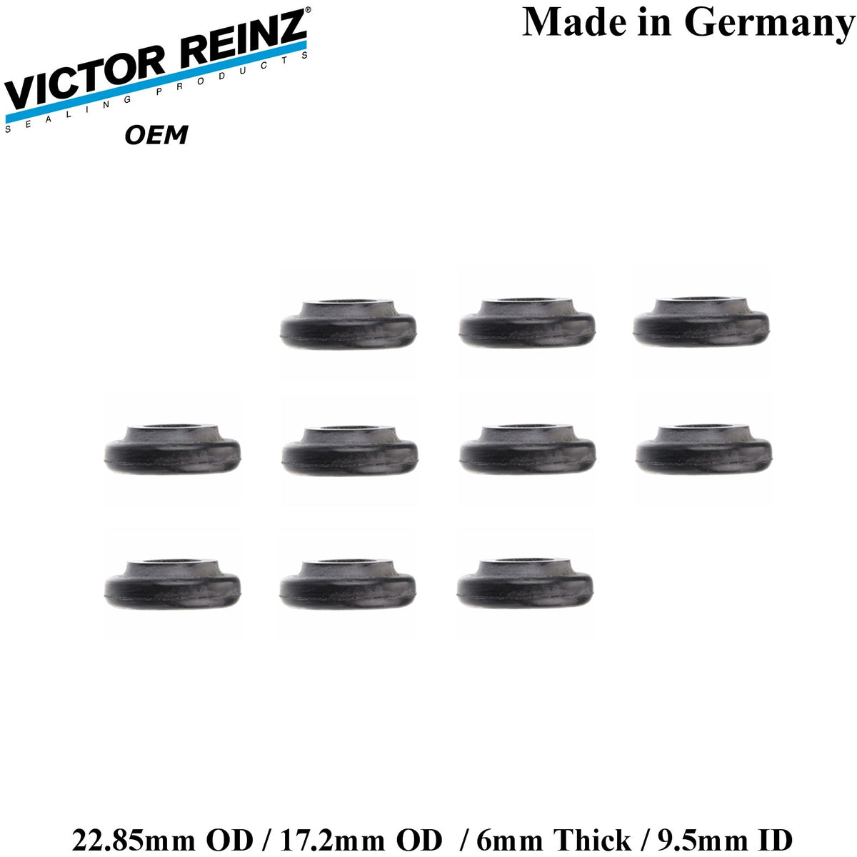 10 X 2000-03 BMW M5 2000-02 Z8 23mm Valve Cover Mount Nut Rubber Seal ...