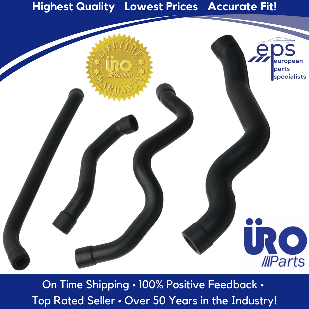 Crankcase Ventilation Breather 4 Hose Kit 1998-08 Mercedes M112 V6 & M ...